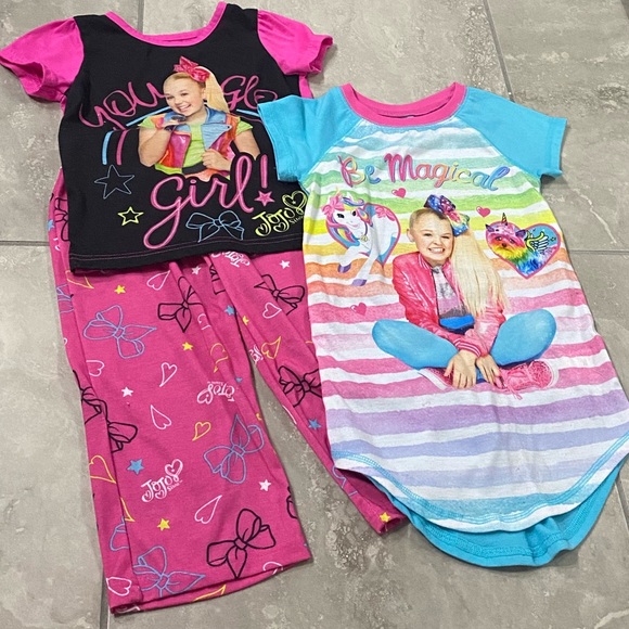 JoJo Siwa | Pajamas | Jojo Siwa Girls 4 Pajama Set | Poshmark